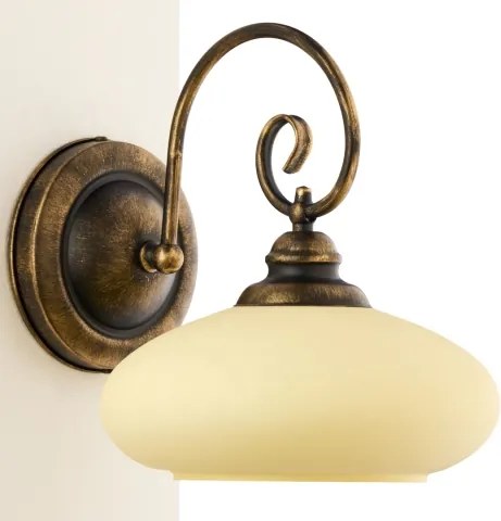 BRILAGI - Nástěnná lampa MOLLERO 1xE27/15W/230V bronz/patina