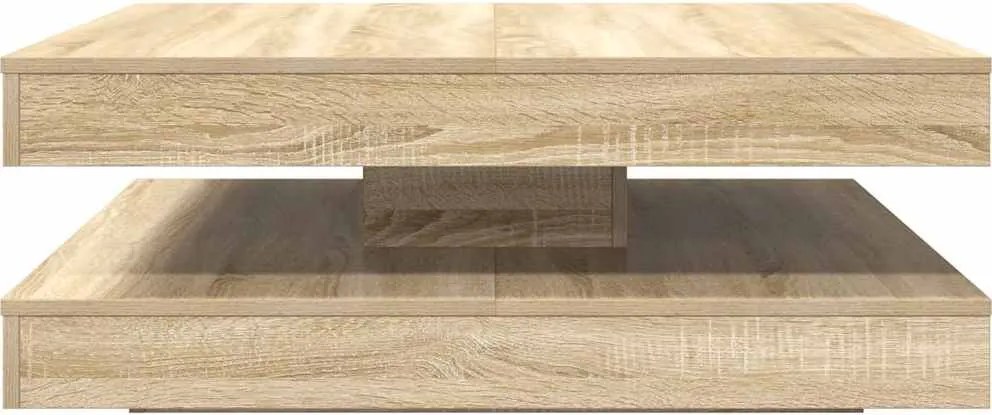 Konferenční stolek otočný o 360º dub sonoma 90x90x34,5 cm 3321353