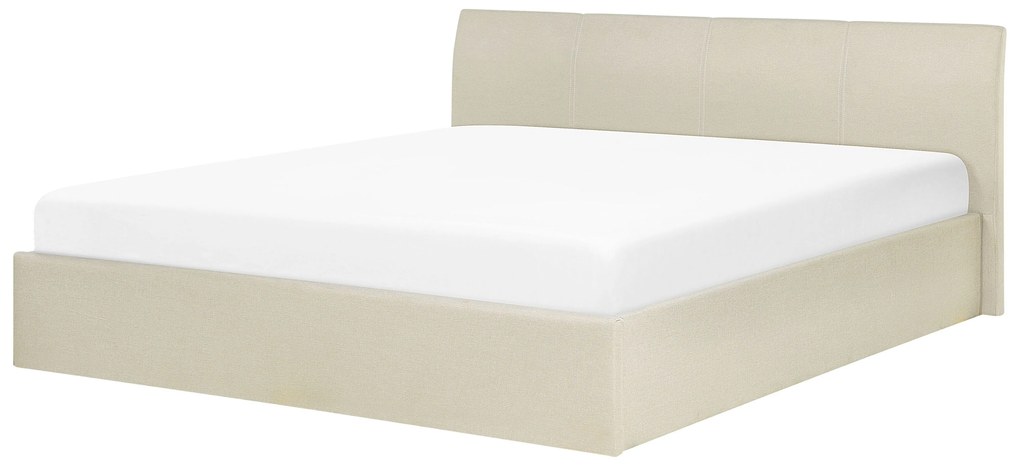 Béžová postel s úložným prostorem 180x200cm ORBEY Beliani
