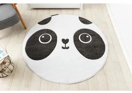 koberec PETIT PANDA bílá velikost kruh 160 cm | krásné koberce cz
