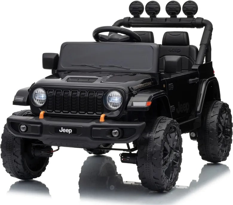 LEAN CARS Akumulátorové vozidlo Jeep Rubicon DK-JWR558 24 V, černé