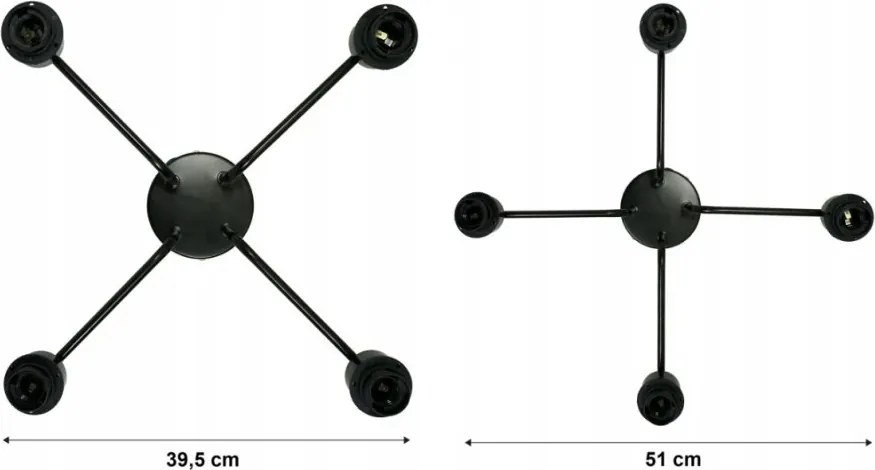 Závěsná lampa DRONE 4xE27 - DŘEVĚNÁ KOULE 2