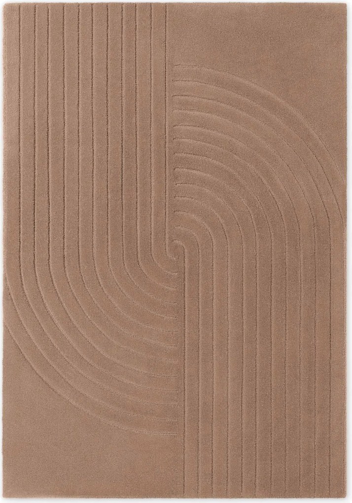 Vikosa, Kusový koberec Vikosa Arcura 106300 Brown, 120x180, hnědá, ložnice