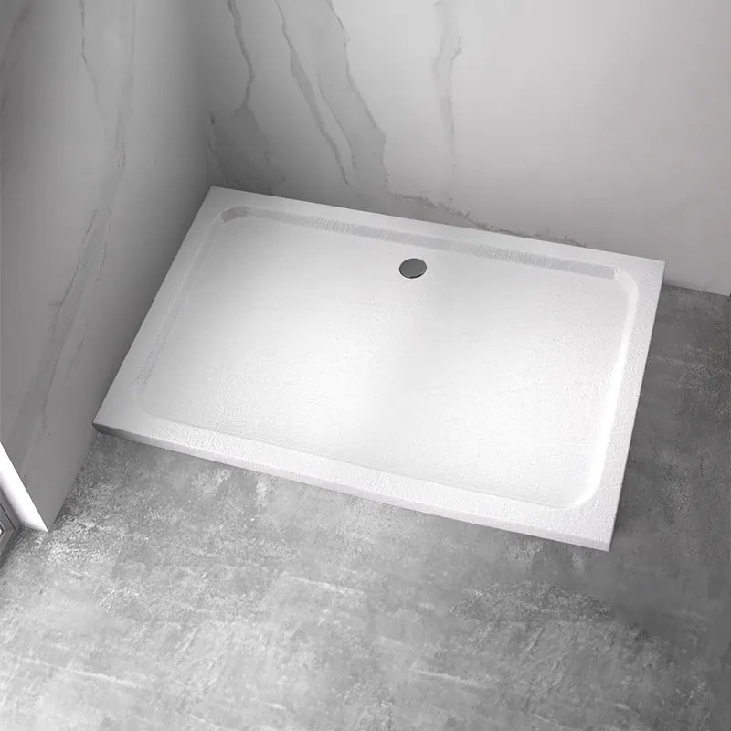 BPS-koupelny Obdélníková akrylátová sprchová vanička HYD-OSV-SILK 110x80 bílá