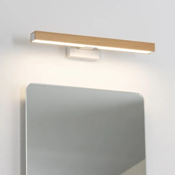 Brilagi- LED Koupelnové osvětlení zrcadla WOODY MIRROR LED/8W/230V IP44 dub/bílá