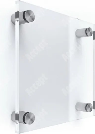 ACCEPT Dveřní tabulka Clear CL4 - rozměr 148 x 148 mm