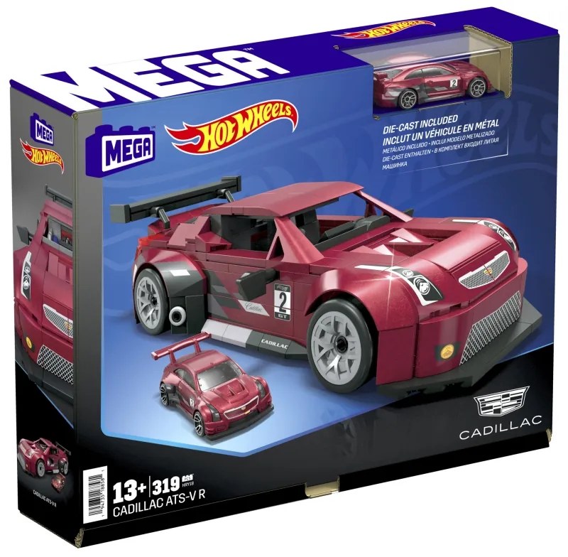 Mega Bloks HW sběratelský cadillac ATS-VR HRY18