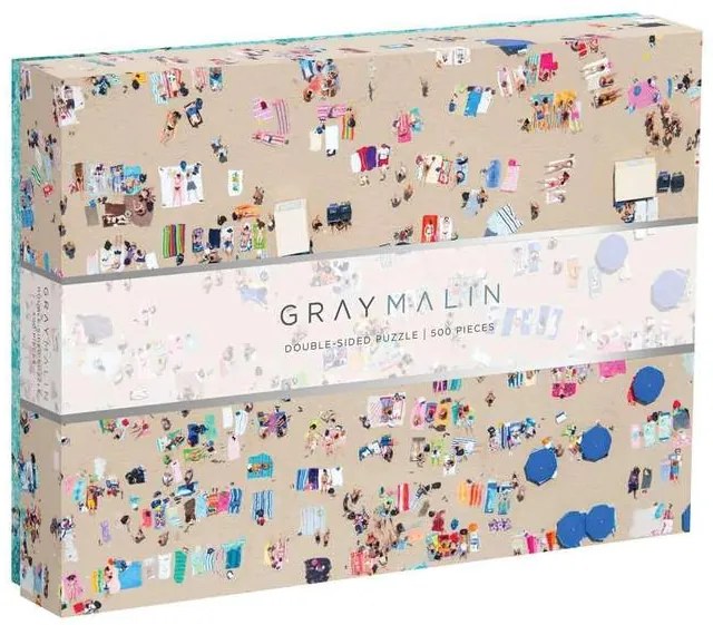 Galison Oboustranné puzzle Pláž Gray Malin 500 dílků