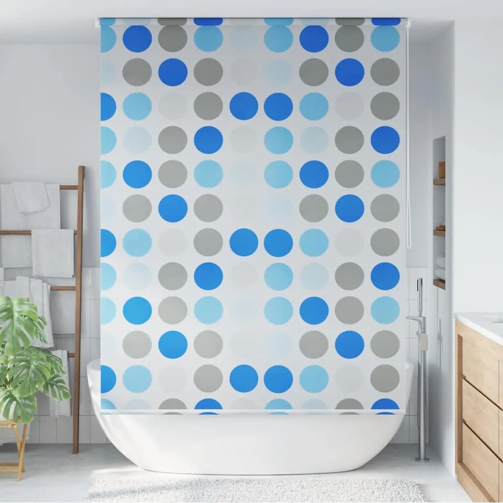 Sprchová roleta 160 x 240 cm kruhový vzor 142857