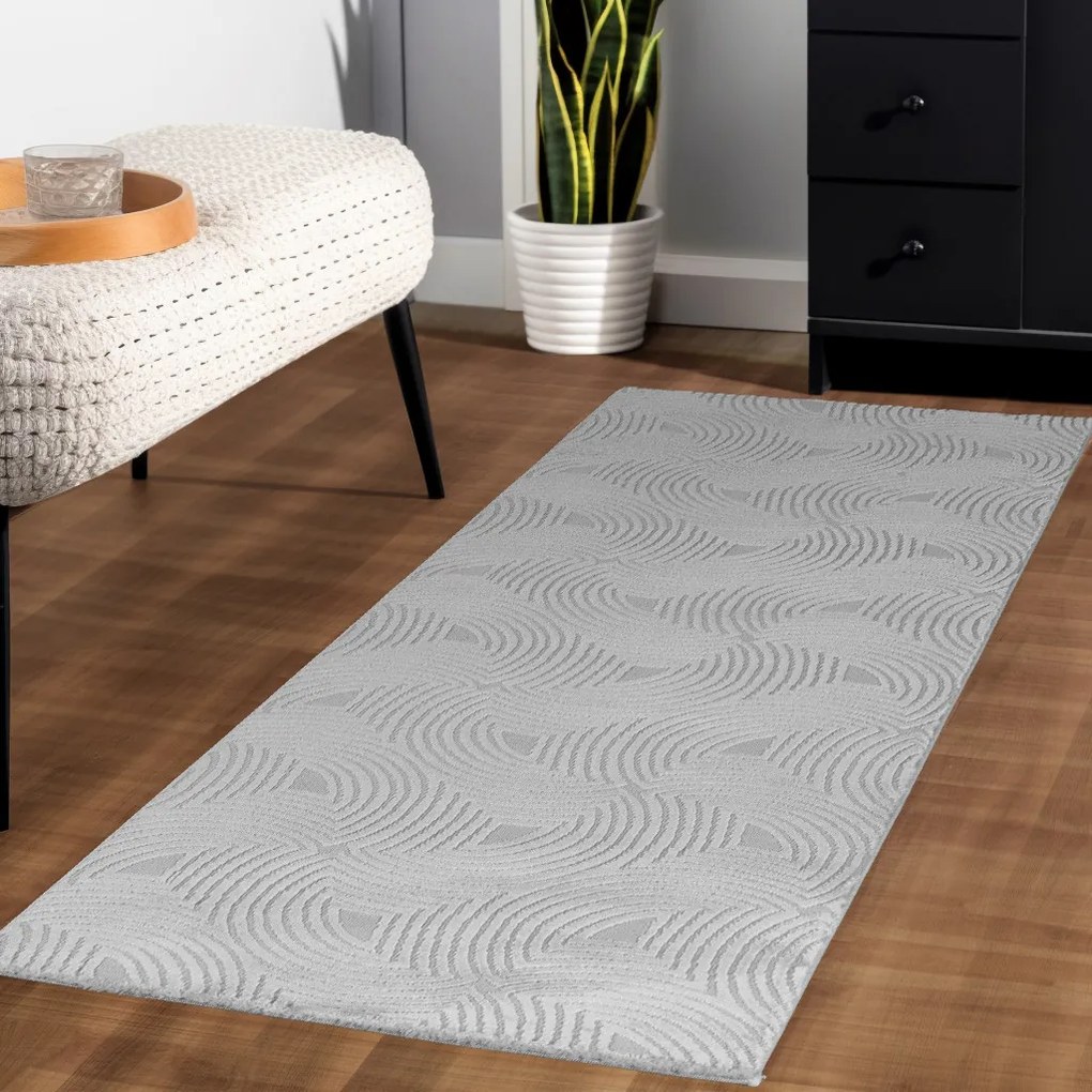 Ayyildiz, Běhoun Sahara 1113 Silver, 80x250, šedá, obývací pokoj