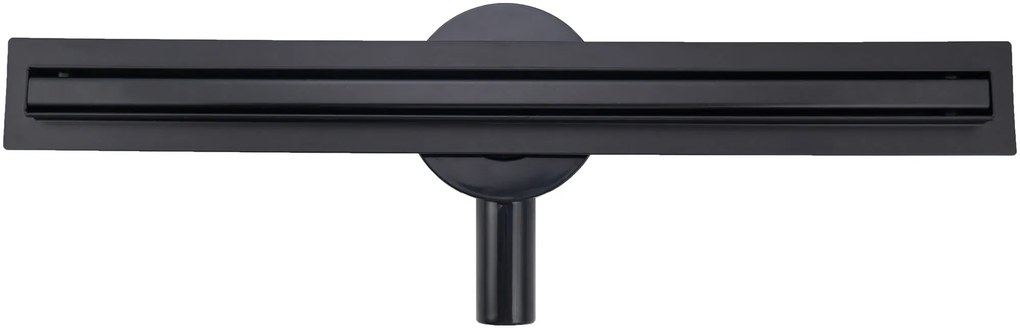 Sprchový odtokový žlab - nerezová ocel - černá barva | 500 mm