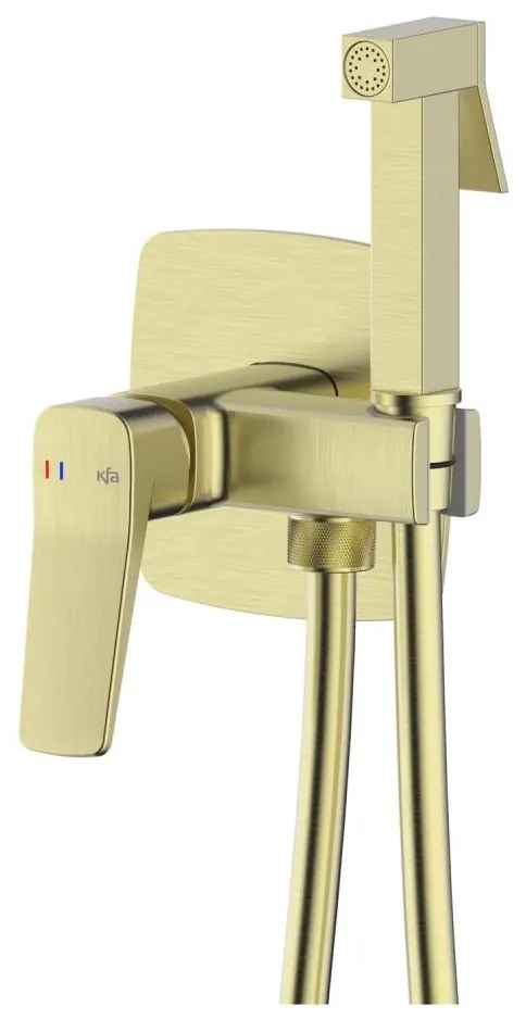 KFA Armatura 4529-512-31-Bidet. baterie se sprškou pro pod. ins. MALAGA k. zlatá