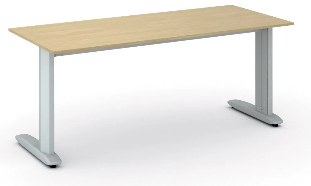Kancelářský psací stůl PRIMO FLEXIBLE, 180x80 cm, bříza