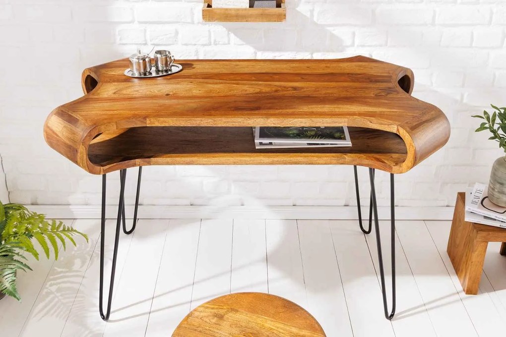 Designový psací stůl Lorelei 120 cm Sheesham