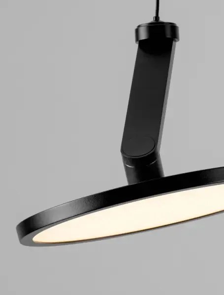 LED černý designový lustr Opi