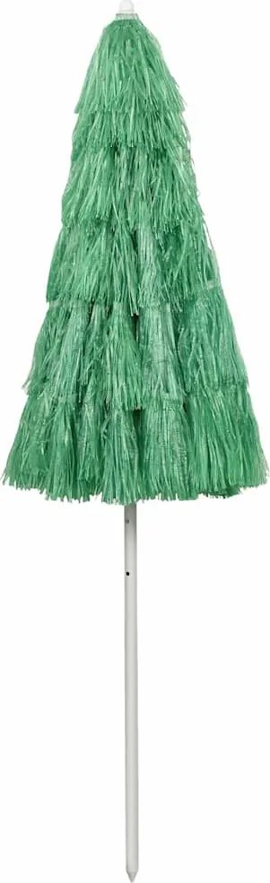 Plážový slunečník Hawaii zelený 240 cm 314698