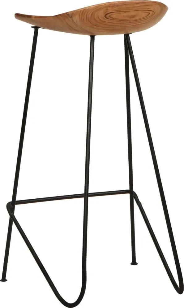 vidaXL Barové stoličky 2 ks masivní akáciové dřevo [247934]