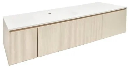 Koupelnová skříňka s umyvadlem Naturel Austen 165x35x52 cm beige mat Naturel Austen165BG
