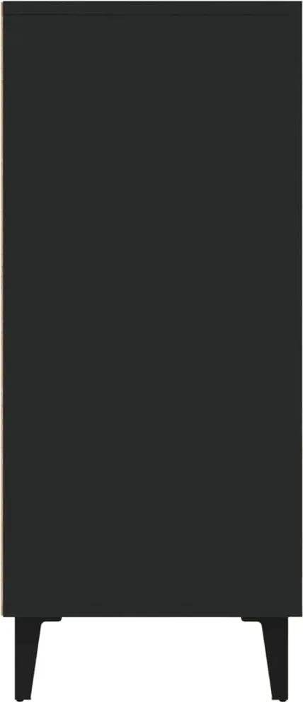 vidaXL Příborník 90 x 34 x 80 cm kompozitní dřevo [812502] Barva: Černá