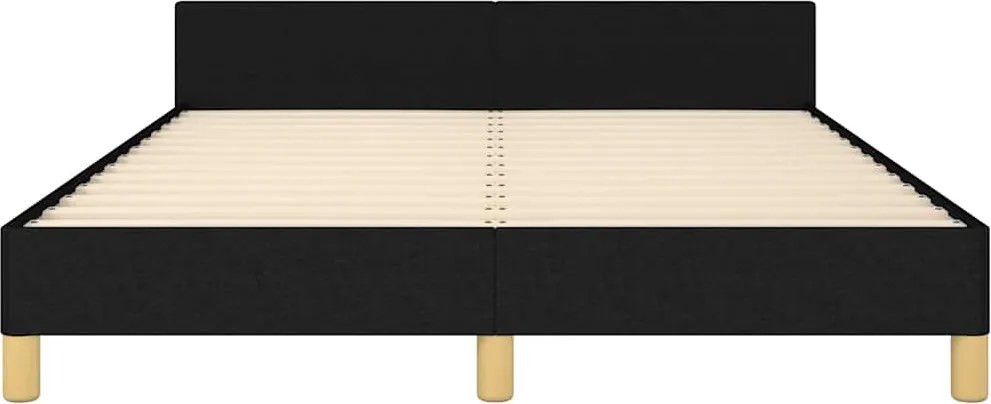 Rám postele bez matrace černý 140 x 200 cm textil 3125059