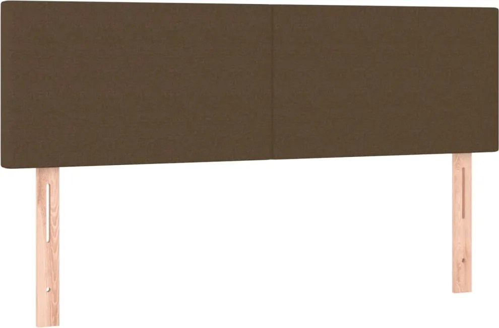 Box spring postel s matrací tmavě hnědá 140x200 cm textil 3140460
