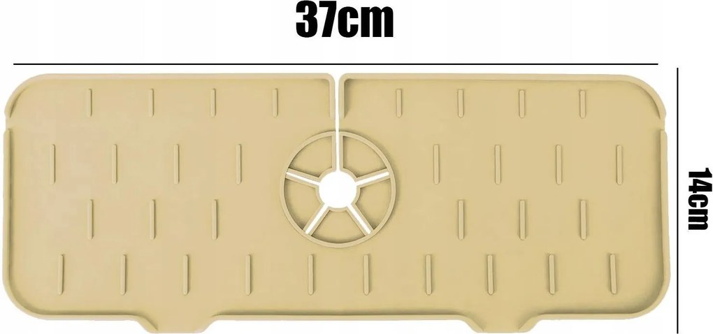Tutumi Tutumi, silikonová kuchyňská podložka 37x14 cm, 322097, šedá, HOM-06665