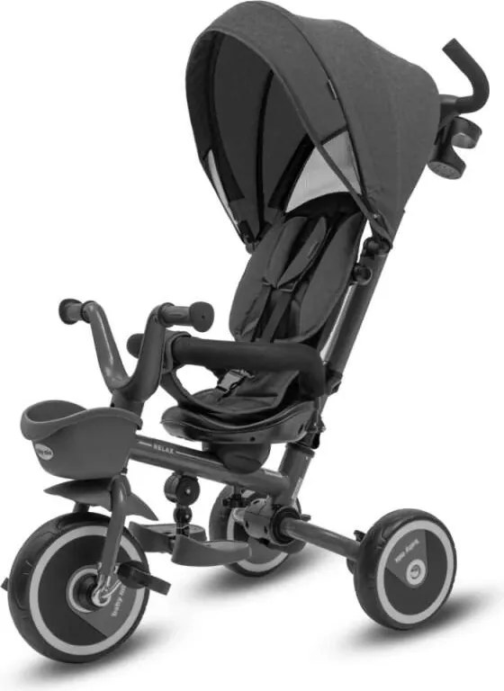 Dětská tříkolka Baby Mix 5v1 RELAX 365° šedá
