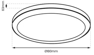 LED Koupelnové stropní svítidlo VERA LED/12W/230V 4000K IP65 bílá