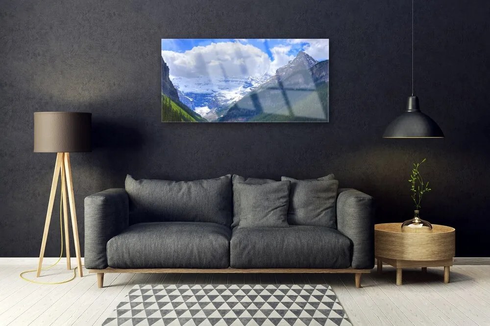 Plexisklo-obraz Krajina Hory 100x50 cm