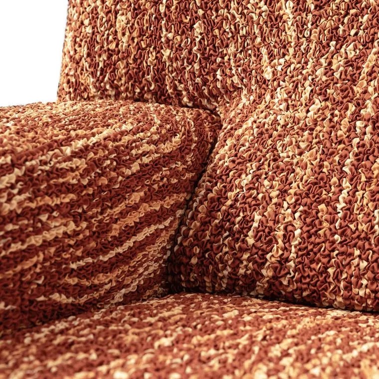 Bielastické potahy UNIVERSO NOVÉ žíhané cihlové klubové křeslo (š. 50 - 70 cm)