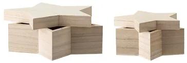 Dřevěné boxy Star - set 2 ks Bloomingville