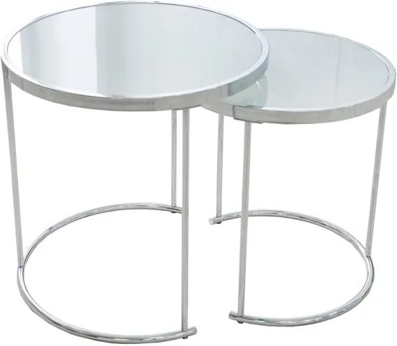 INV Konferenční stolek Arti 2set chrom-bílá