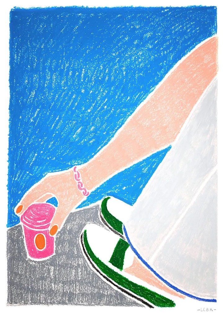 The Poster Club Plakát Café au Parc by Léa Coubray A4 (21x27cm)