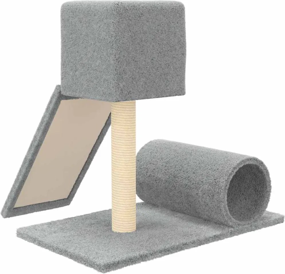Škrabadlo pro kočky se sisalovým sloupkem světle šedé 59 cm 171607