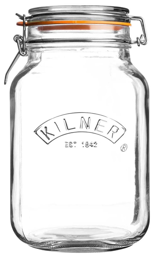 Kilner Clip Top zavařovací sklenice s klipem, hranatá, 2 l, 0025.513