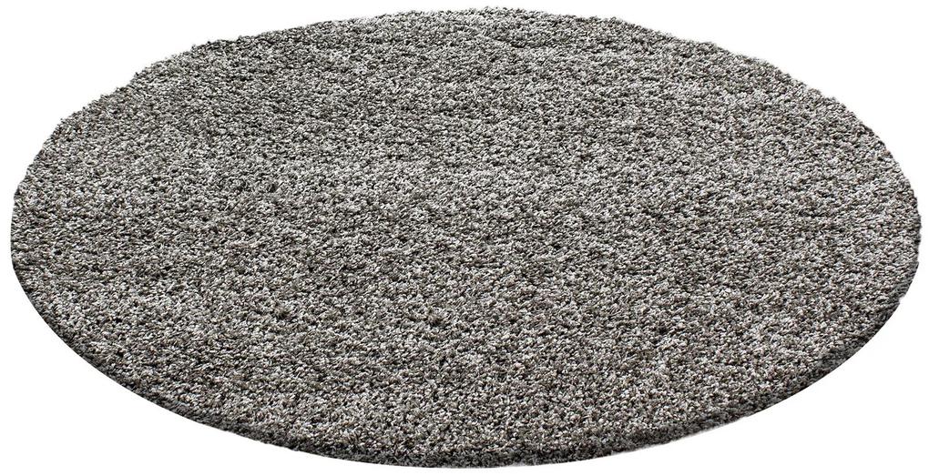 Ayyildiz Kusový koberec DREAM 4000, kulatý, Taupe Rozměr koberce: 80 cm KRUH