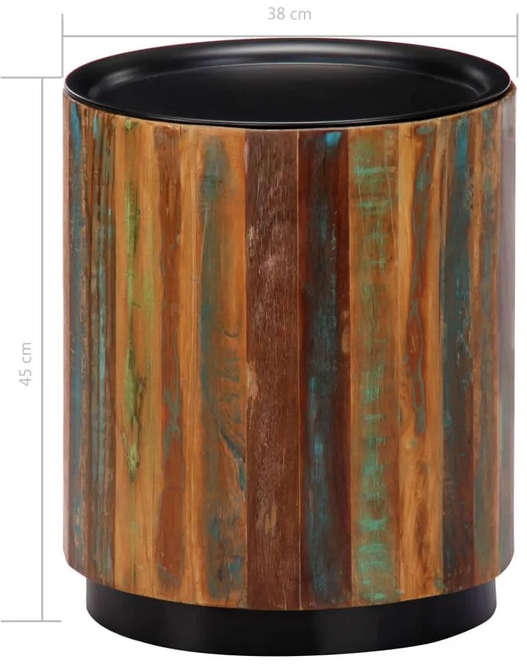 Konferenční stolek 38 x 45 cm masivní recyklované dřevo,  247657