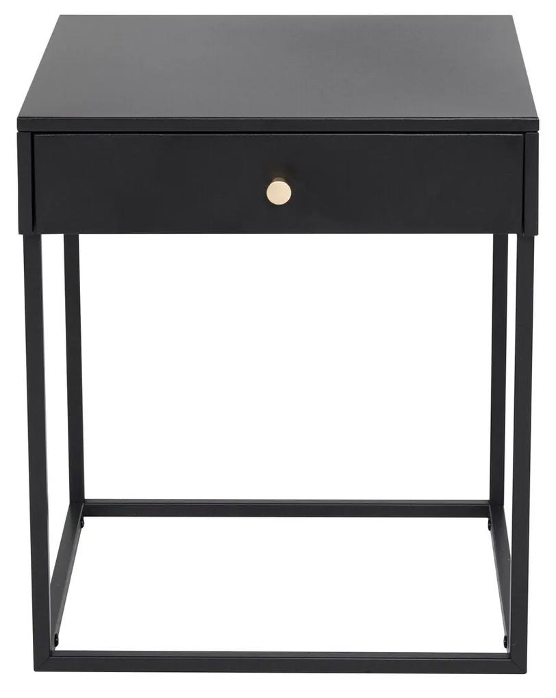 Noční stolek Bakal, černý, 41x43
