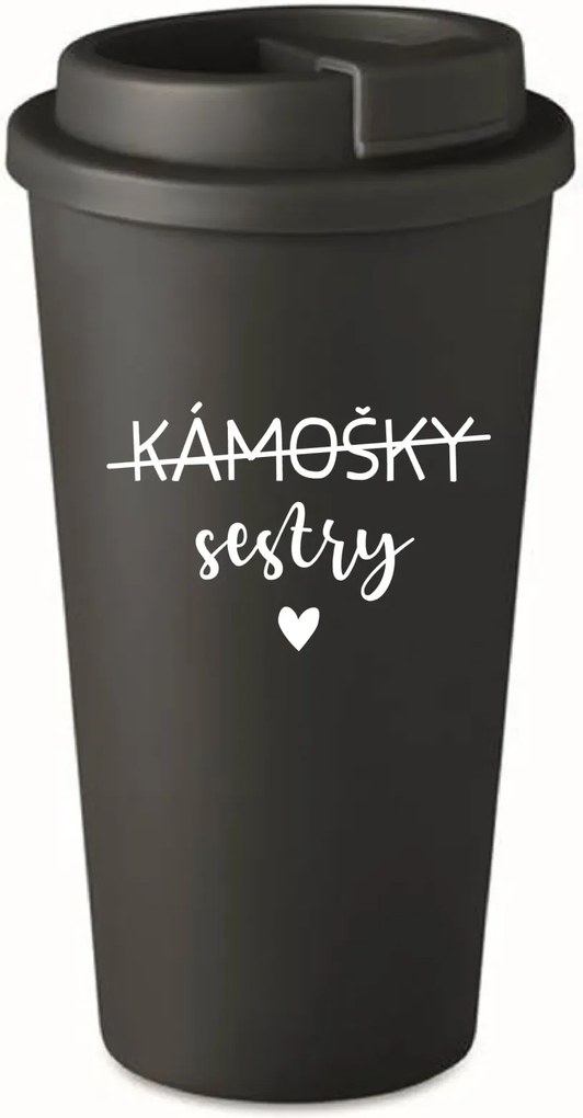 KÁMOŠKY SESTRY - černý termohrnek 475 ml