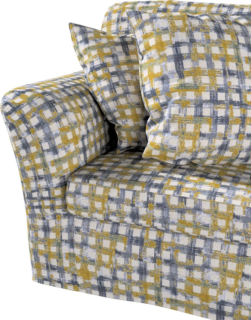 Potah na pohovku IKEA  Tomelilla 2-místná nerozkládací barva modrá látka pletený vzor, vzorované