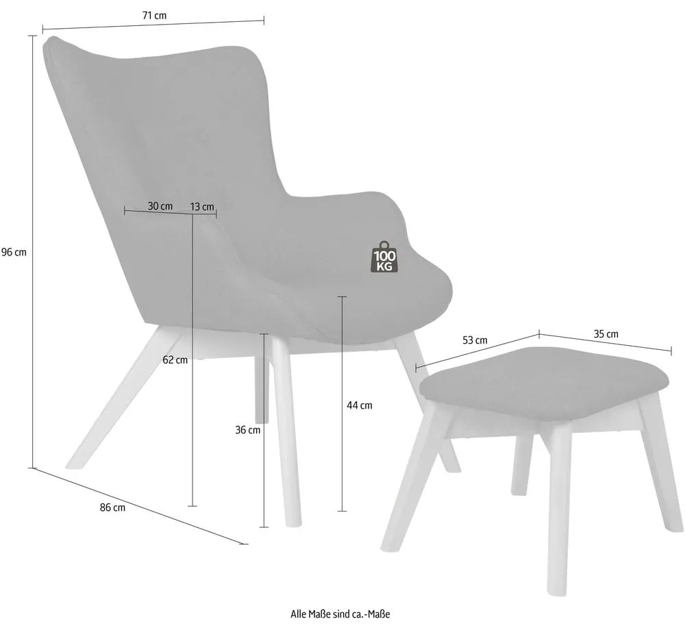 Tmavě zelené křeslo s podnožkou Niko – Ropez