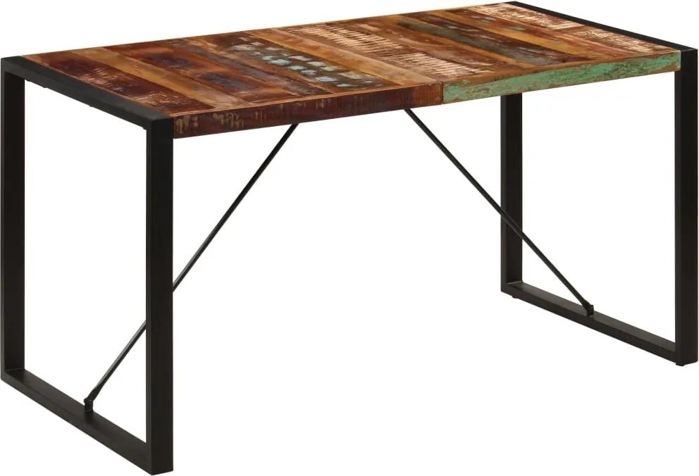Jídelní stůl - masivní recyklované dřevo | 140x70x75 cm