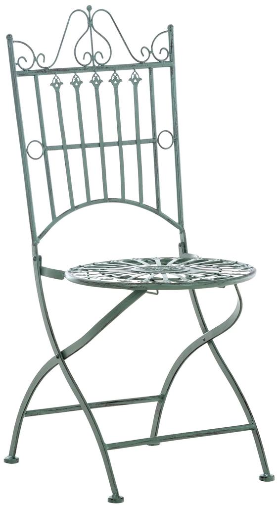 Kovová židle Sadao Barva  Zelená antik