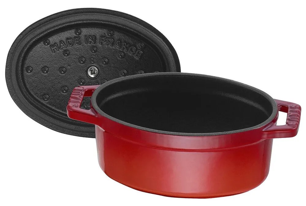 Staub Cocotte Mini hrnec oválný 11 cm/0,25 l višňová, 1101106