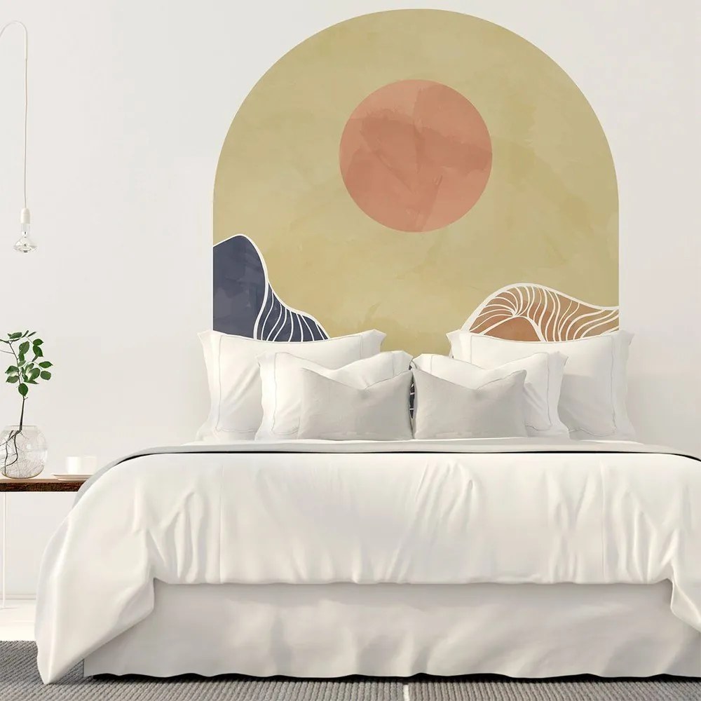 Samolepka na zeď 120x140 cm Abstract Rising Sun Arch – Ambiance