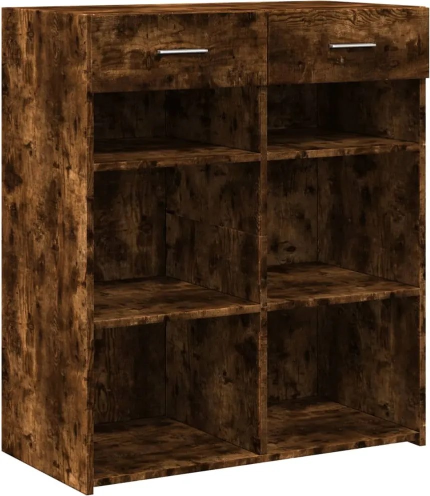 Příborník kouřový dub 80 x 42,5 x 93 cm kompozitní dřevo 3281480