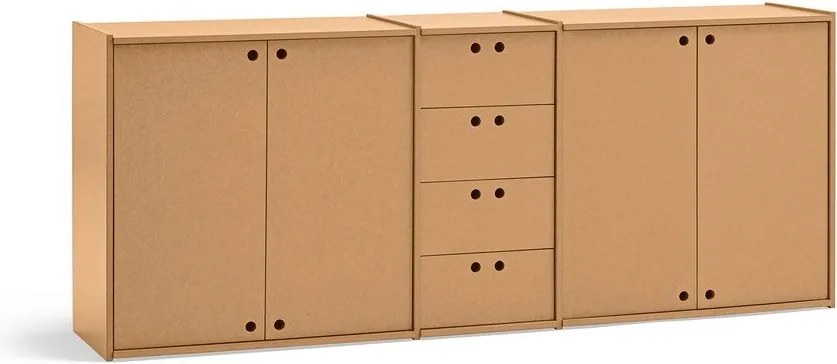 Komoda v přírodní barvě 197x80x40 cm Wally – Teulat