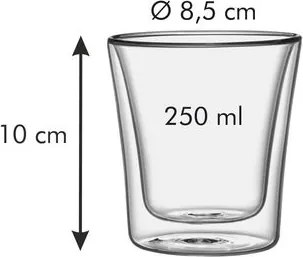 TESCOMA Dvoustěnná sklenice myDRINK 250 ml, 2 ks