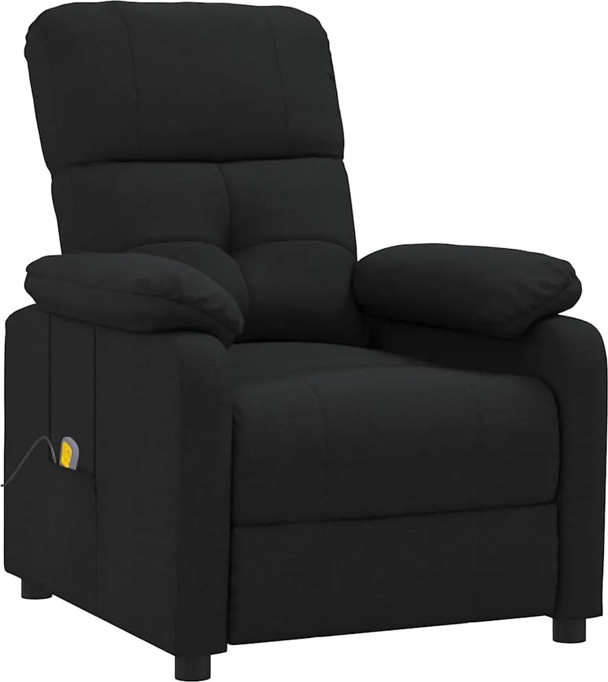 Masážní křeslo černé textil 289674