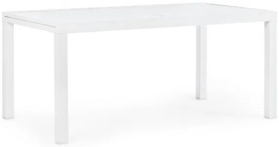 BIZZOTTO Rozkládací zahradní stůl HILDE 160x90 cm bílý 0662612